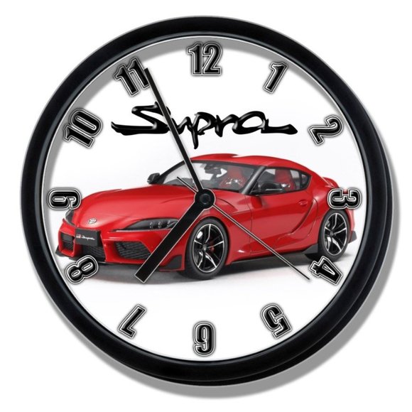 Clock | Wall Decor | Toyota Supra Red Wall Clock New Clock New | Poshmark